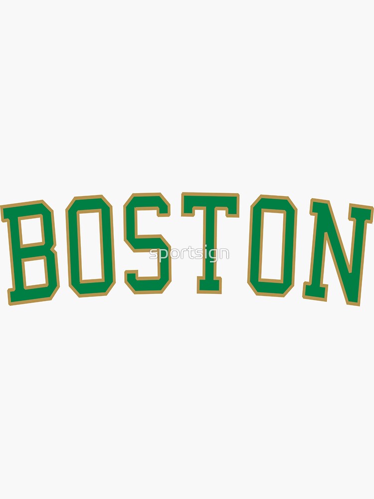 "Boston College Sports Font" Sticker for Sale by sportsign | Redbubble