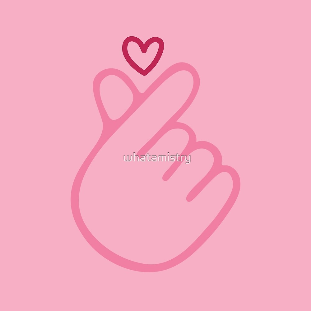 "CUTE FINGER HEART" by whatamistry | Redbubble