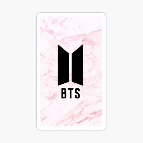 "BTS Logo" Sticker by tsukihina | Redbubble