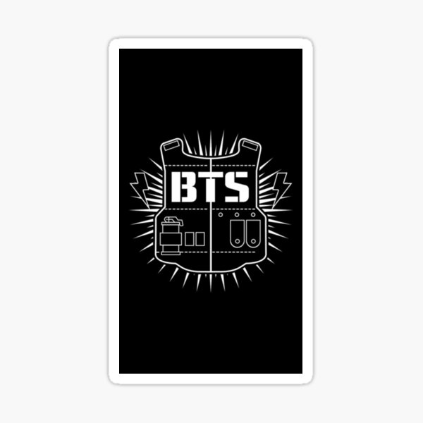 "BTS logo" Sticker by tsukihina | Redbubble