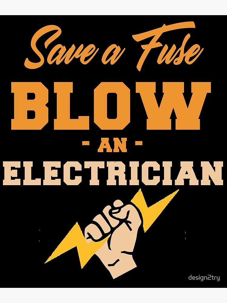"Electrician Electricity Electrical Power Supply Gift" Poster for Sale ...