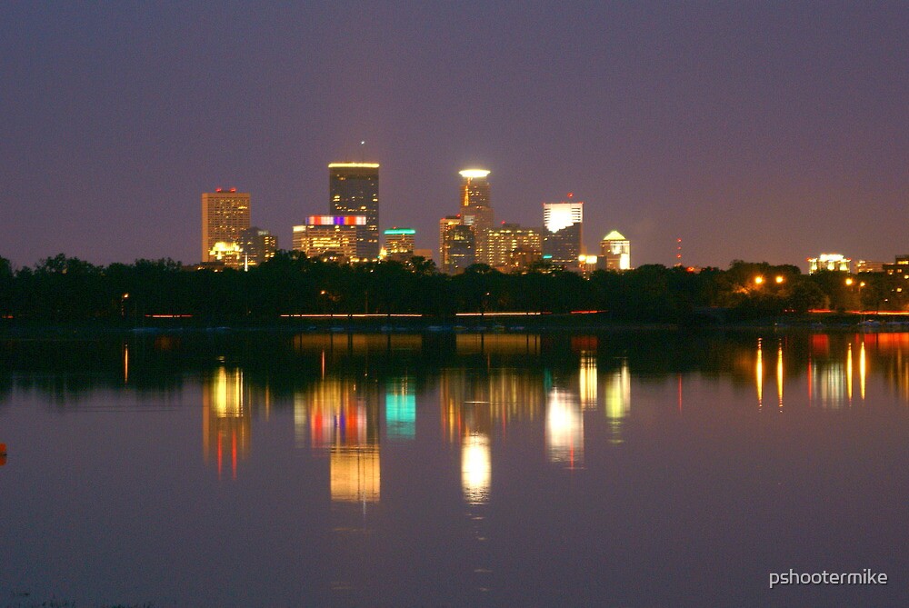 "MPLS SKYLINE FROM LAKE CALHOUN " by pshootermike | Redbubble