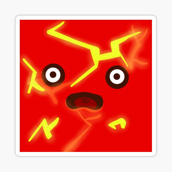 "Boom Slime Face" Sticker for Sale by maplefoot | Redbubble