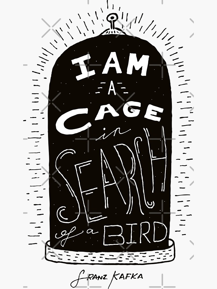 "Franz Kafka" Sticker by tugrulpeker | Redbubble