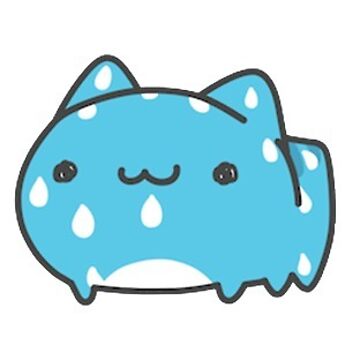 "Bugcat Capoo - scared sweating" Sticker for Sale by saus-75 | Redbubble