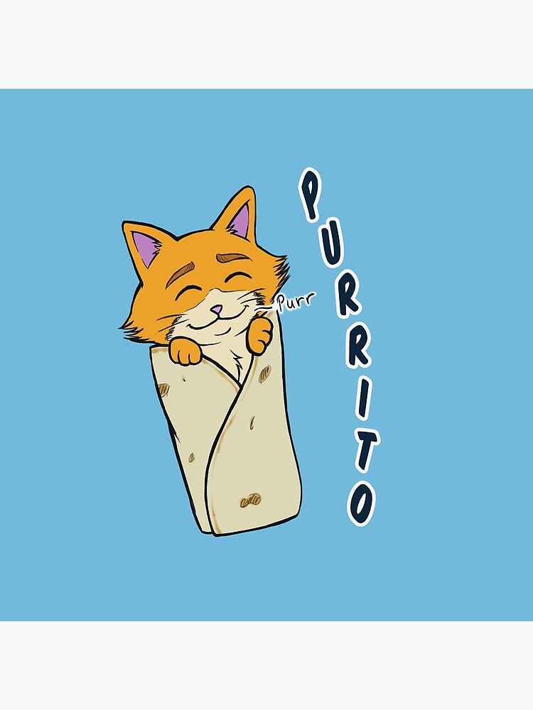 "Purrito - Burrito Cat" Poster by Akazoku | Redbubble