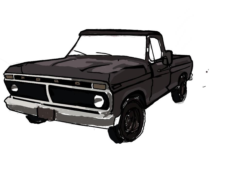 "73-79 Ford F100" by stiffwagonLTD | Redbubble