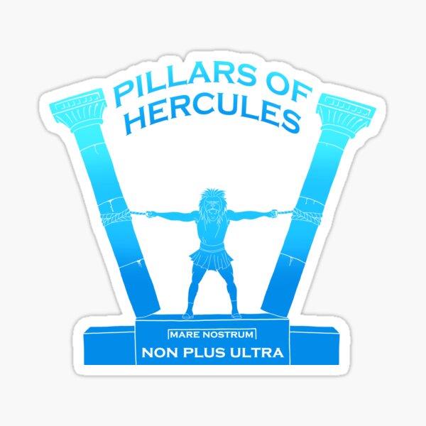 "Pillars of Hercules" Sticker for Sale by Emma1706 | Redbubble