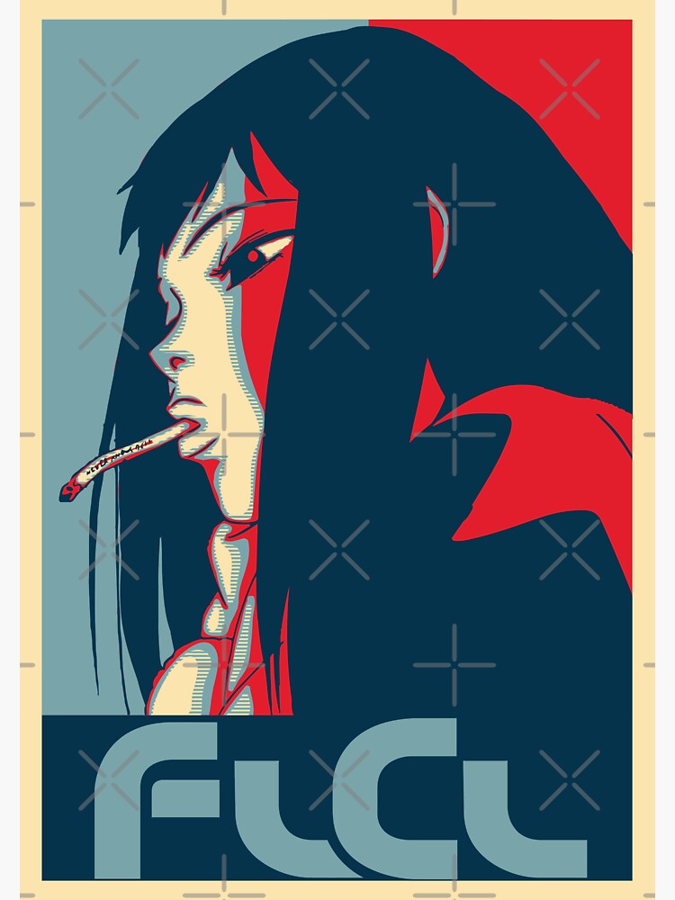 "FLCL" Sticker for Sale by lowpressures | Redbubble