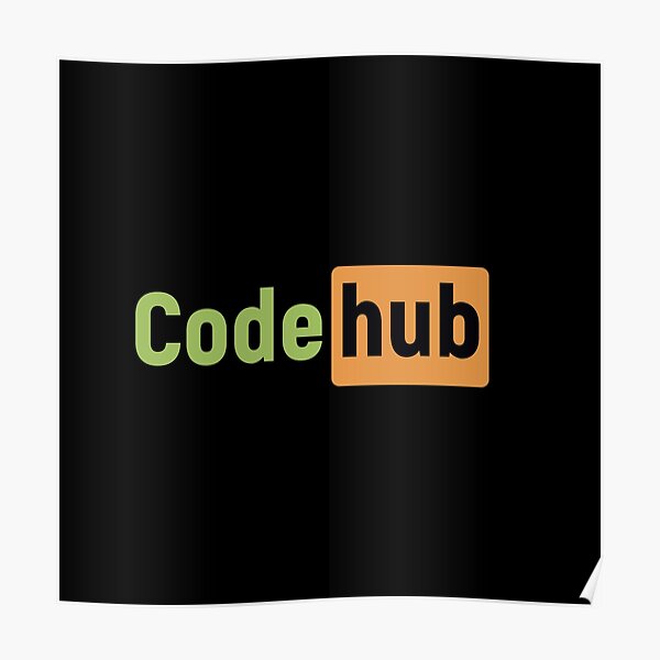 "Codehub" Poster by Bubble-Fox | Redbubble