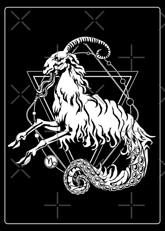 "Capricorn - the Zodiac Sea Goat " by VonKowen | Redbubble