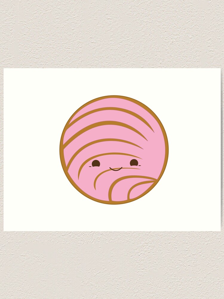 "Pink Concha Pan Dulce (Mexican Sweet Bread)" Art Print for Sale by ...