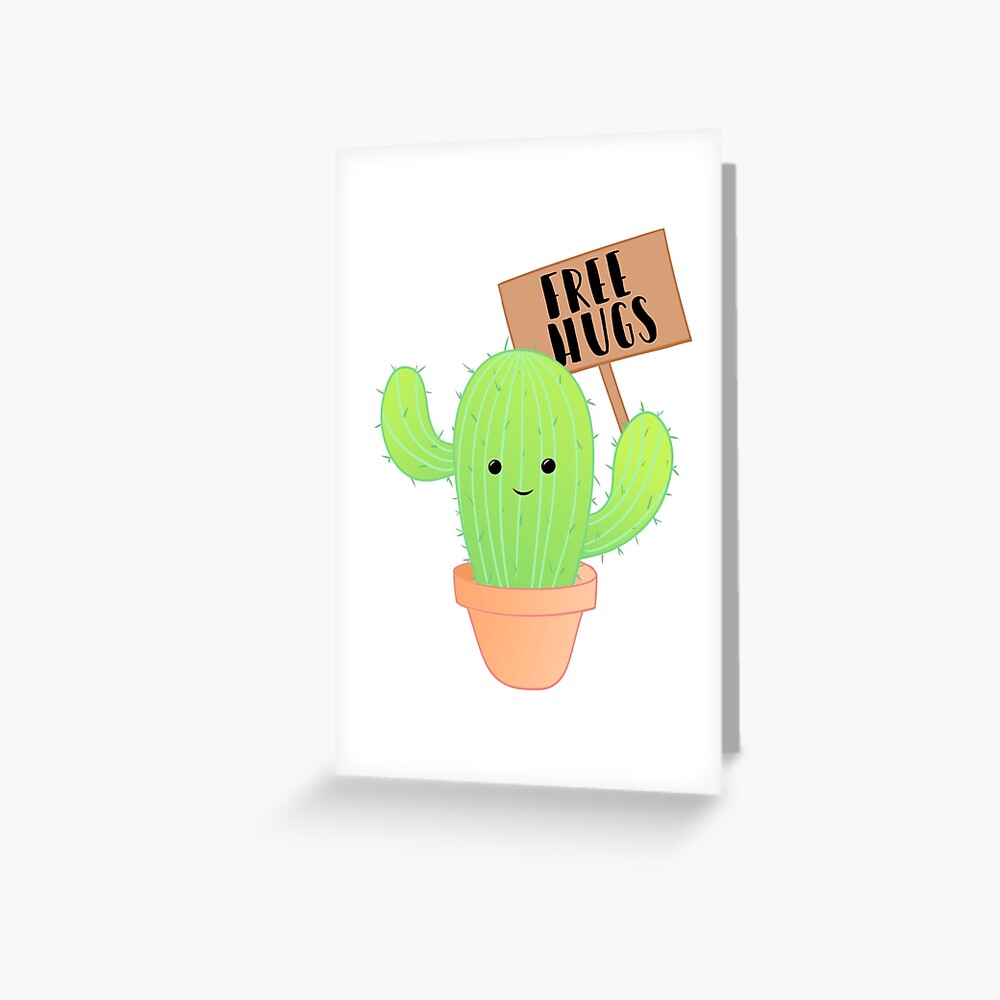 "Cactus - Free Hugs - Cacti Puns - Plant Puns - Birthday - Valentines ...