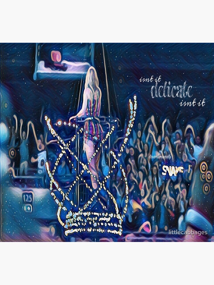 "delicate; reputation edit" Sticker for Sale by littlecabbages | Redbubble