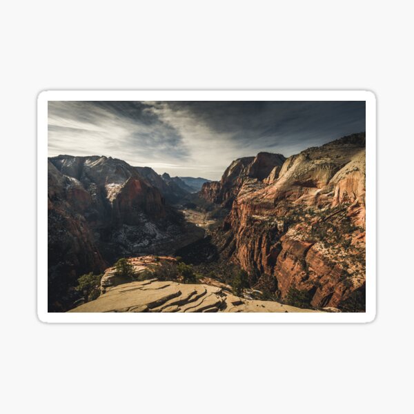 "Angels Landing" Sticker for Sale by berra | Redbubble