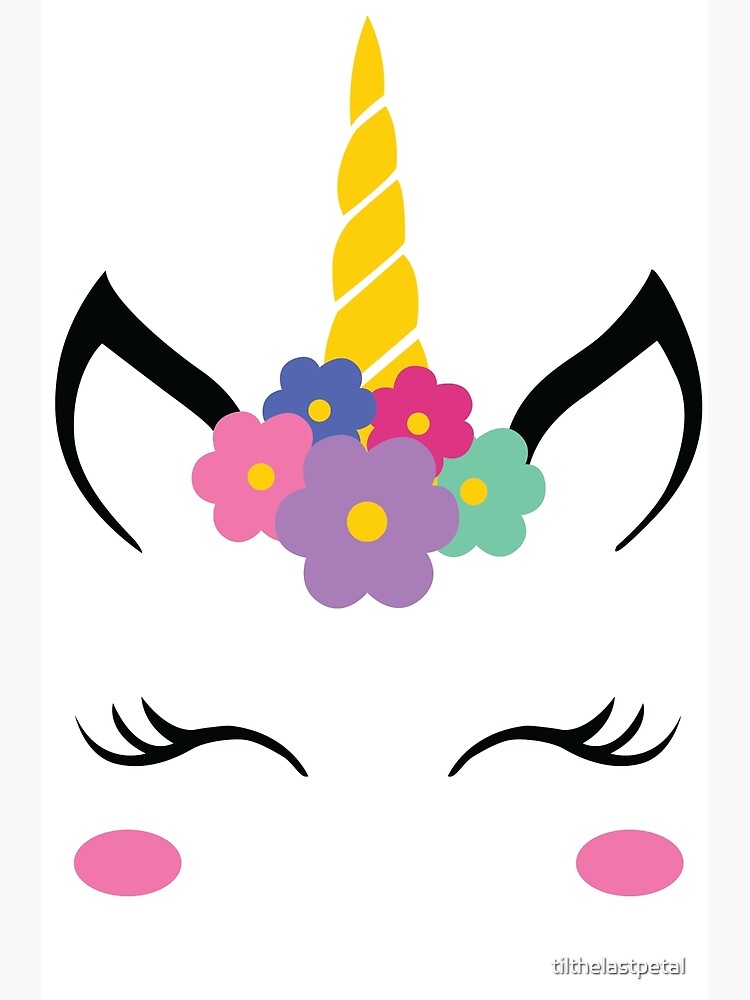 Unicorn Lashes Poster for Sale by tilthelastpetal Redbubble