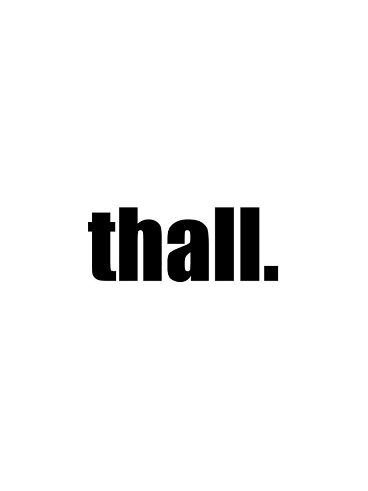 "thall." iPhone Case for Sale by KnockoutSS | Redbubble