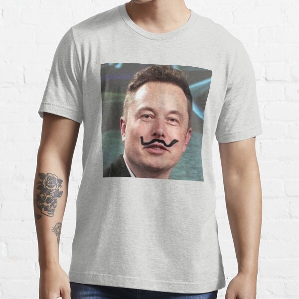 "Elon Musk: elon musktache" T-shirt for Sale by wazzaah | Redbubble ...