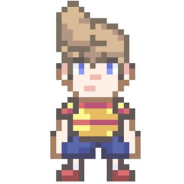 "Lucas Pixel Art" Sticker for Sale by Dinectus | Redbubble