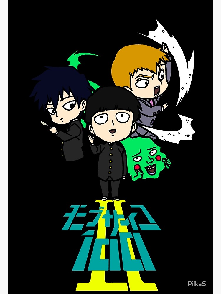 "Mob psycho" Poster for Sale by PilkaS | Redbubble