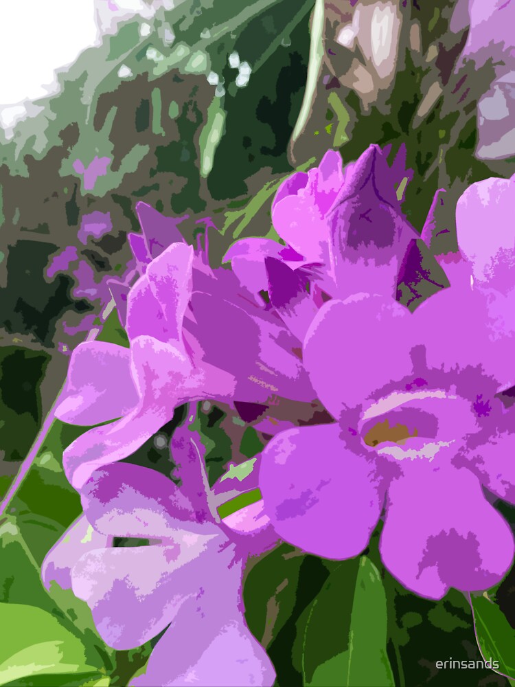 "Flor Morada" Sticker by erinsands | Redbubble