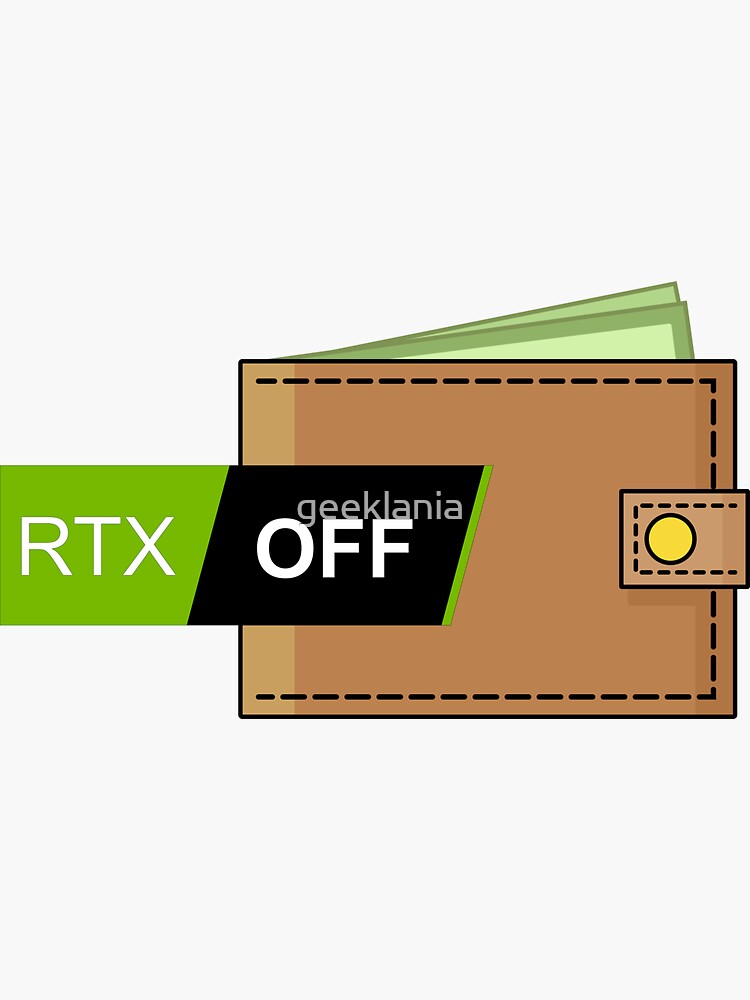 Pegatina «NVIDIA RTX OFF» de geeklania | Redbubble