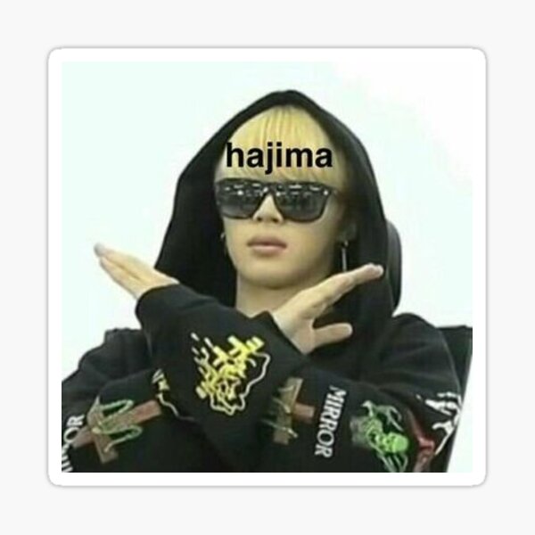 "hajima bts" Sticker by suzangg | Redbubble