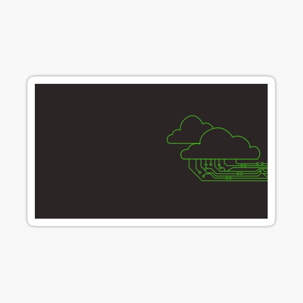 "Cloud computing sticker" Sticker for Sale by ComicCollages | Redbubble