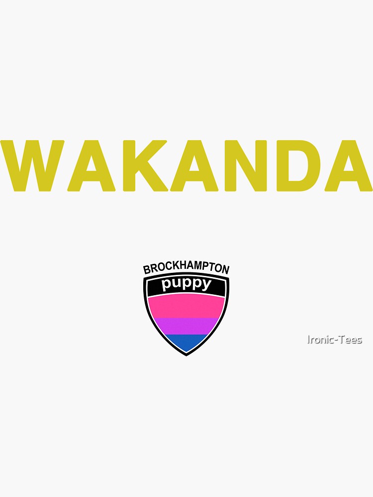 "Brockhampton WAKANDA" Sticker by Ironic-Tees | Redbubble