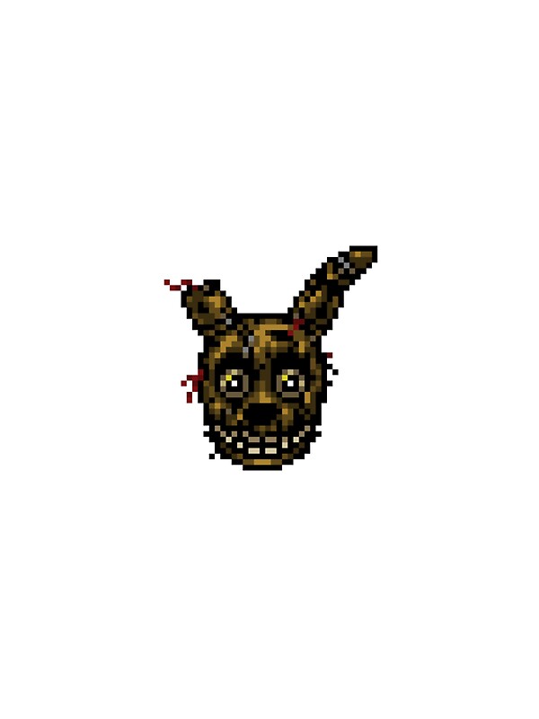 "Springtrap - FNAF Sprite" Stickers by Retr8bit | Redbubble