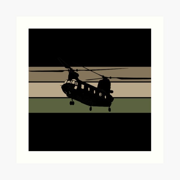 Chinook Helicopter Art Prints | Redbubble