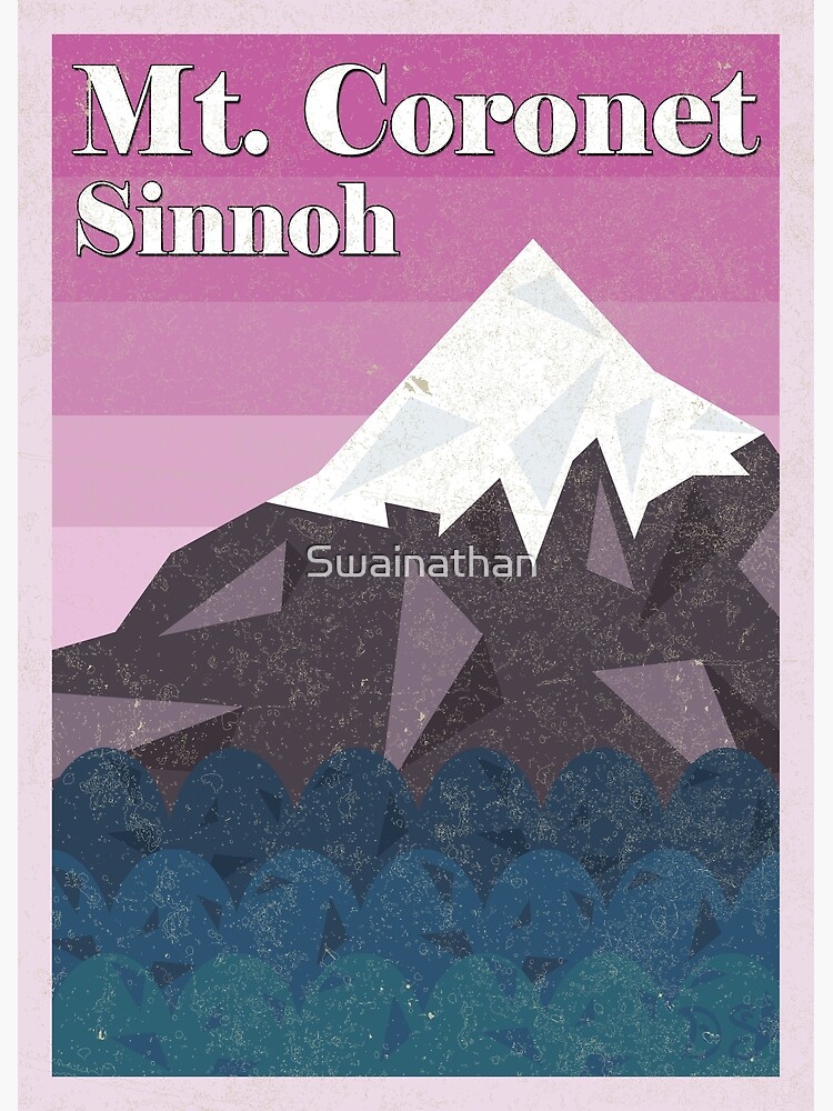 "Mount Coronet (Grunge Texture)" Poster for Sale by Swainathan | Redbubble