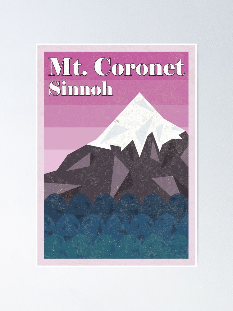 "Mount Coronet (Grunge Texture)" Poster for Sale by Swainathan | Redbubble