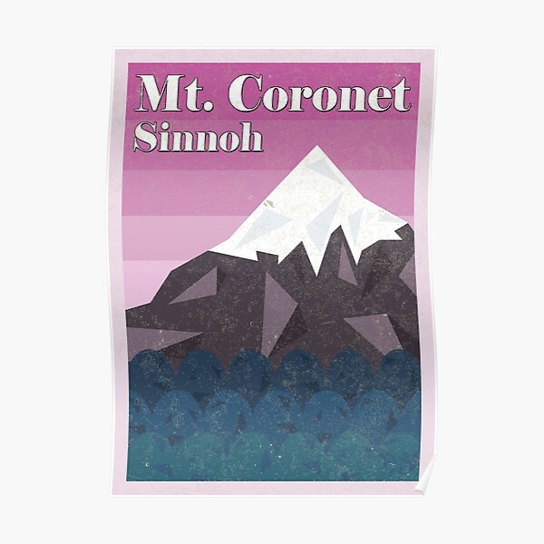 "Mount Coronet (Grunge Texture)" Poster for Sale by Swainathan | Redbubble