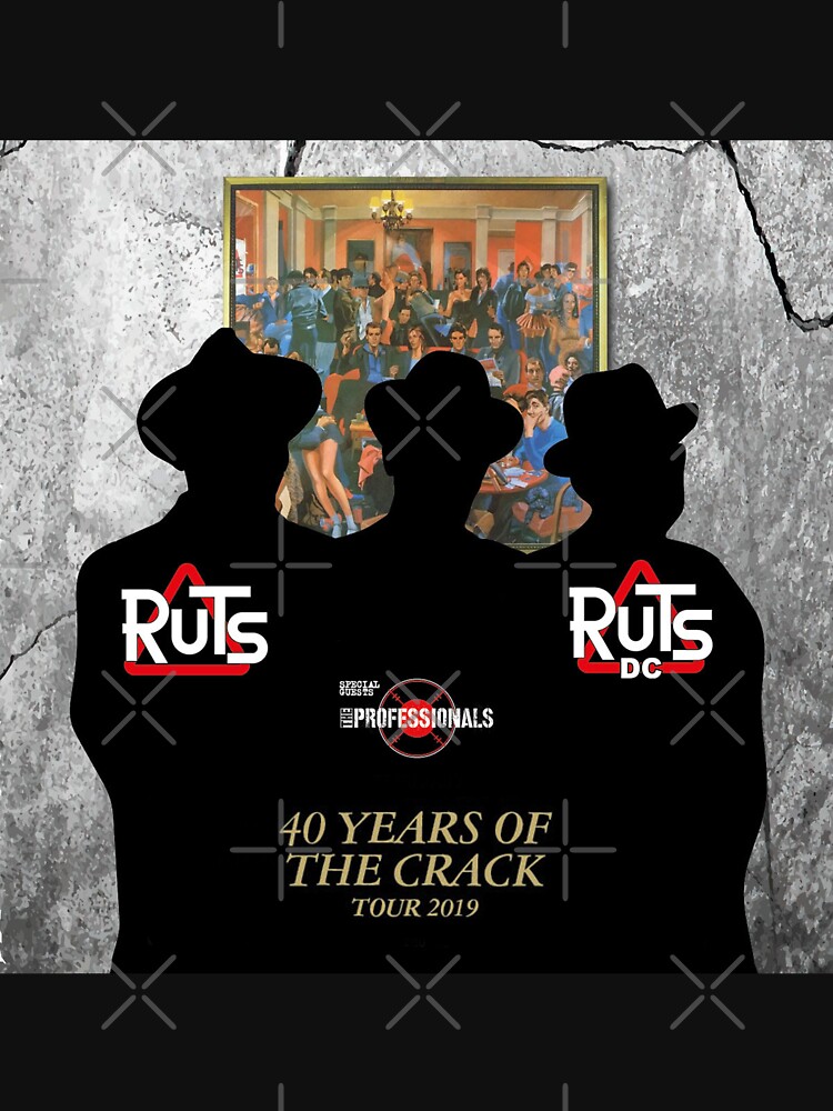"TOP ART 40 YEARS THE CRACK RUTS TOUR 2019" T-shirt for Sale by tomsuk ...