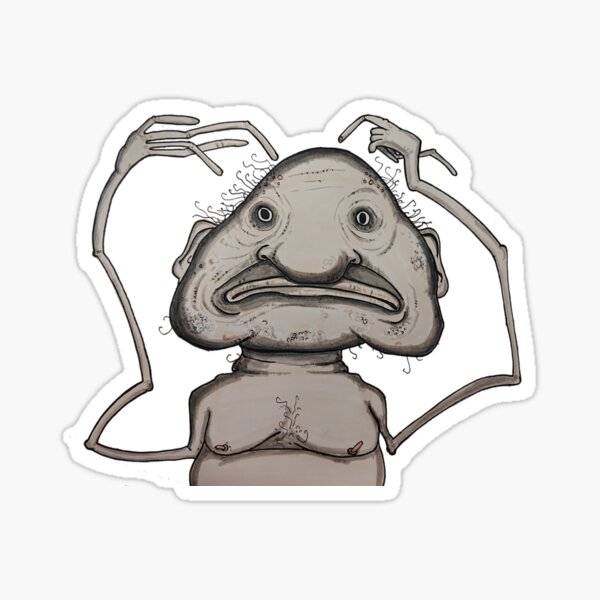 "Man face" Sticker by Deckard2097 | Redbubble