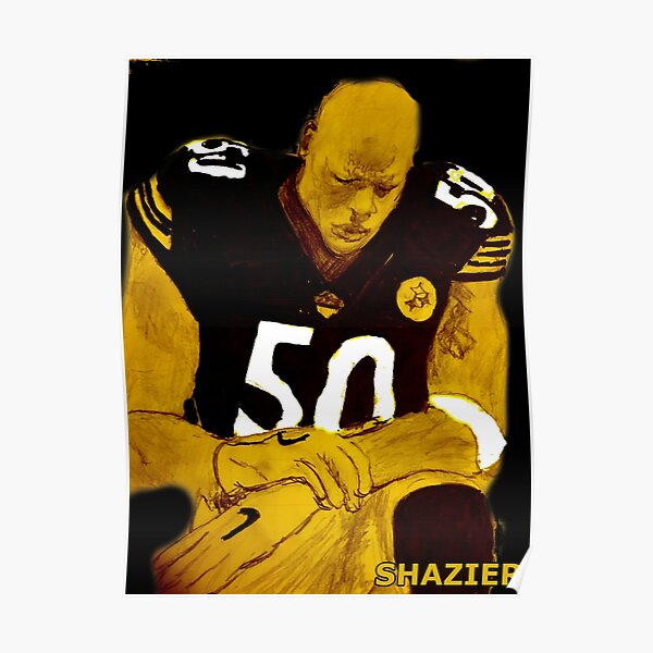 "Pittsburgh - 50 - Shazier" Poster by JMACSKETCH | Redbubble
