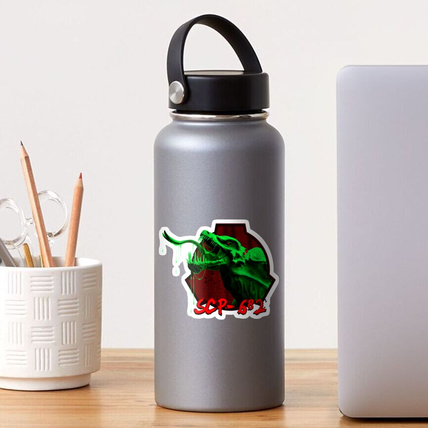 "SCP-682 (Volgun)" Sticker for Sale by TheVolgun | Redbubble