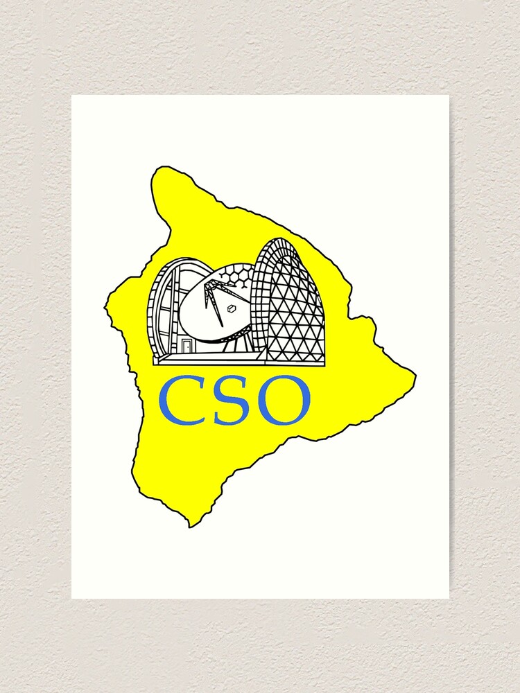 "Caltech Submillimeter Observatory (CSO) Logo" Art Print for Sale by ...