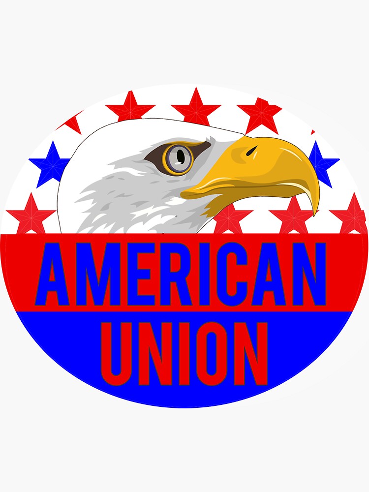 "American union sticker" Sticker by Multi-threads | Redbubble