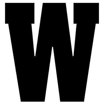 "Alphabet W (Uppercase letter w), Letter W" Art Print for Sale by Marwa ...