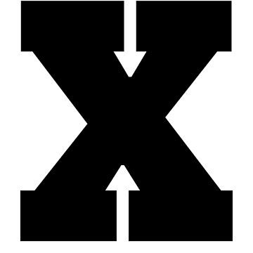 "Alphabet X (Uppercase letter x), Letter X" Poster for Sale by ...