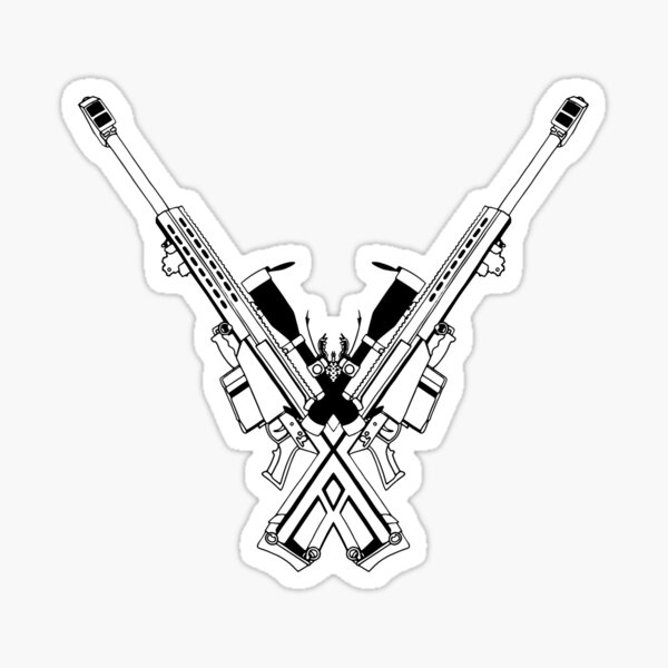 "Barret .50 cal Insect" Sticker for Sale by euglenii | Redbubble