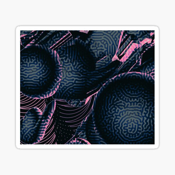 "Stacked Orbs And Connected Lines" Sticker for Sale by imaginedbybryan ...