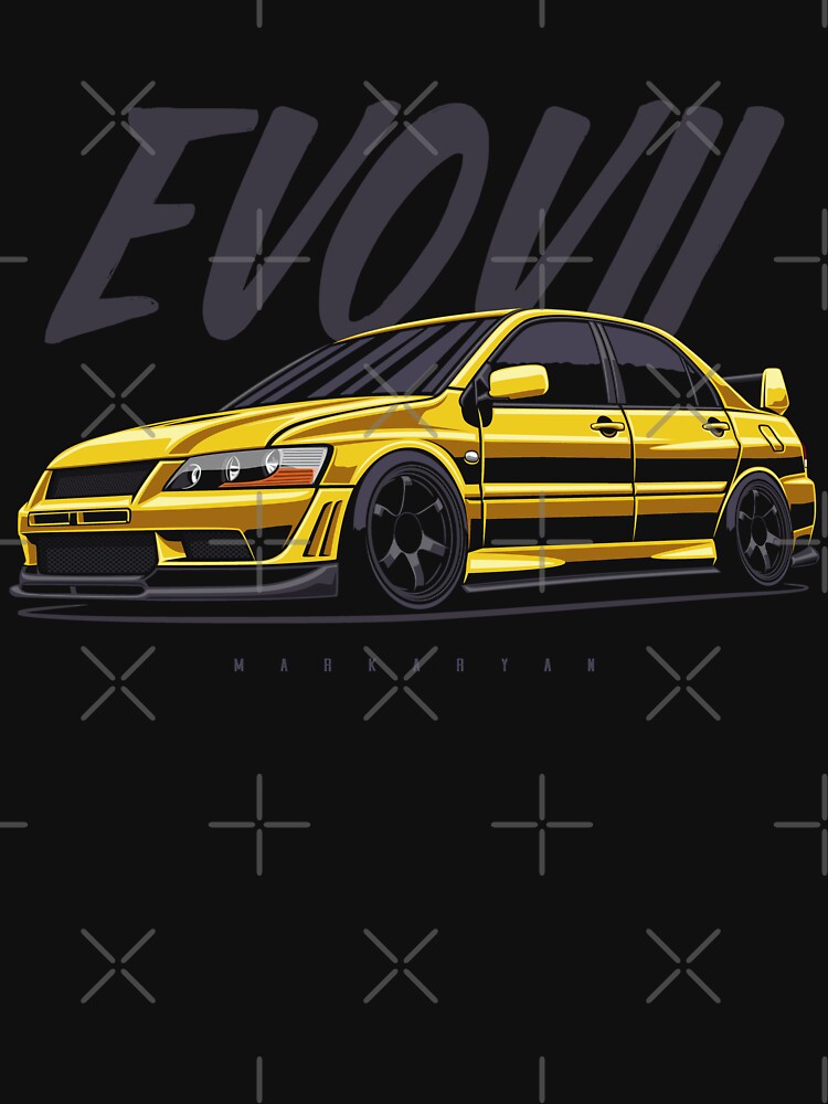 "Lancer Evo VII" T-shirt for Sale by OlegMarkaryan | Redbubble ...