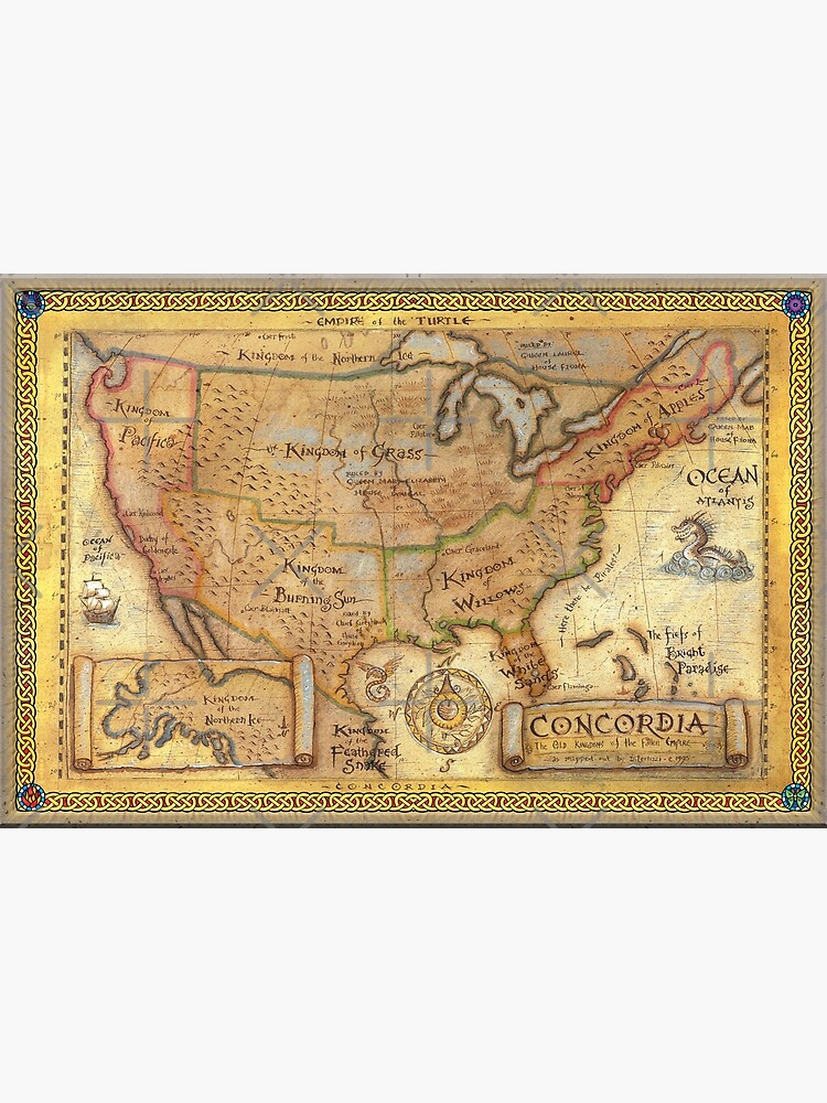 "Dreaming Concordia Map" Poster for Sale by TheOnyxPath | Redbubble