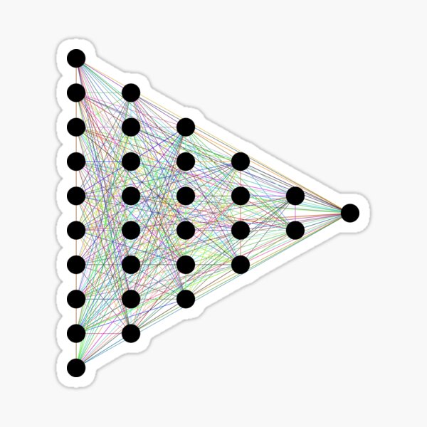 "Computer Science Neural Network" Sticker by Judufu | Redbubble