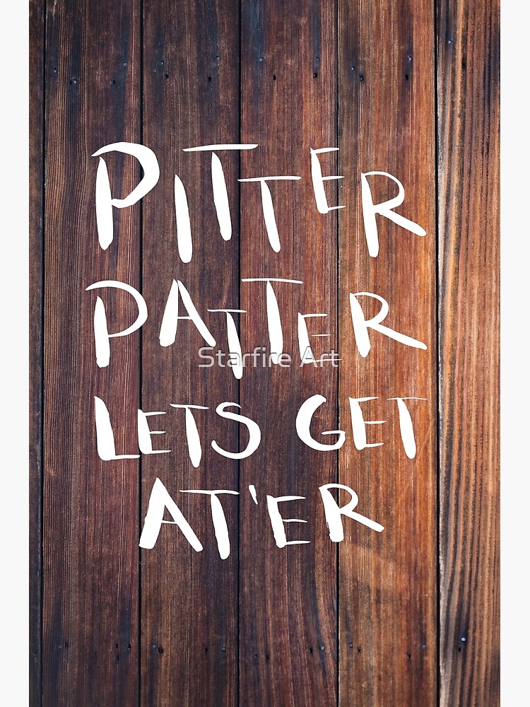 "Pitter Patter" Poster by artdamnit | Redbubble