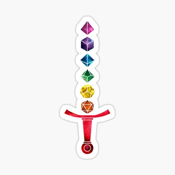 "Galaxy Sword" Sticker for Sale by MiaMcFly | Redbubble