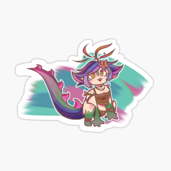 "Neeko the Curious Chameleon" Sticker by PinkSans | Redbubble